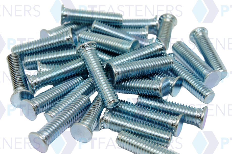 Self-Clinching Flush Head Stud M6-25 (100 pcs) | PT Fasteners